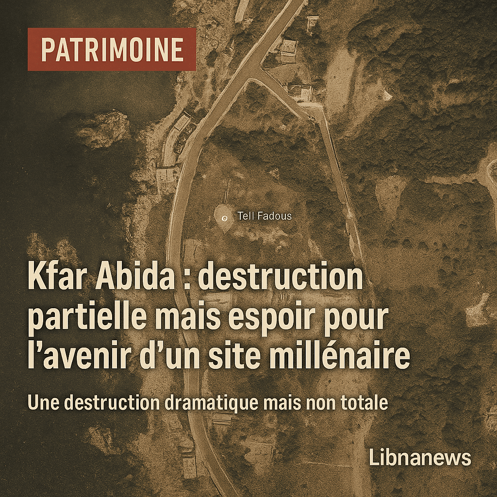 Kfar Abida : Destruction partielle mais espoir pour l’avenir d’un site ...